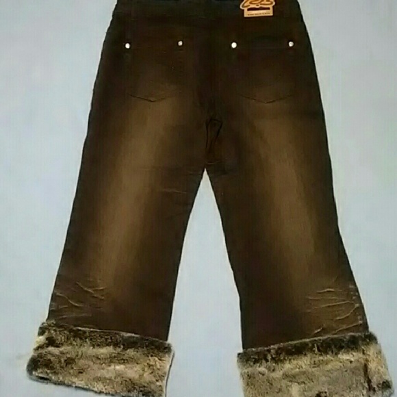 Pants & Jumpsuits | Faux Fur Trimmed Pants Nwot | Poshmark